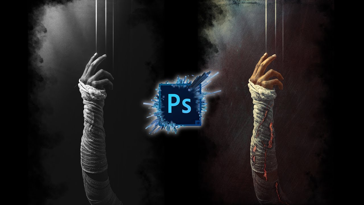 Photoshop Speed Art (Arm on Fire) - YouTube