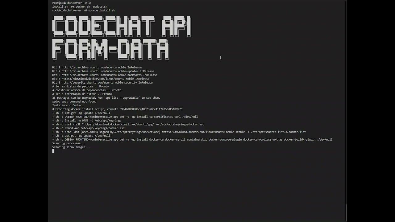 Instalação da CodeChat Api - FormData - YouTube
