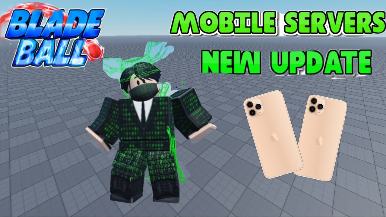 roblox bladeball added MOBILE servers… - YouTube