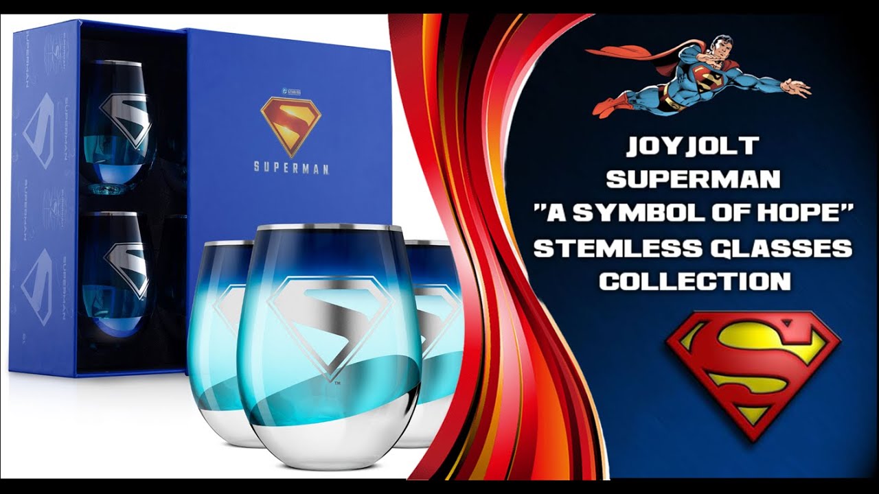 Joy Jolt Superman "A Symbol of Hope" Glassware Unboxing Review - YouTube