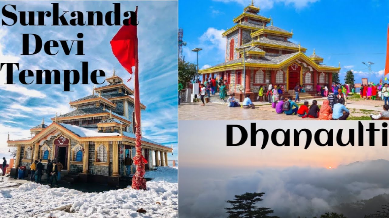 Surkanda Devi Temple🛕: The Best View of Dhanaulti and Devi Temple😍 ...