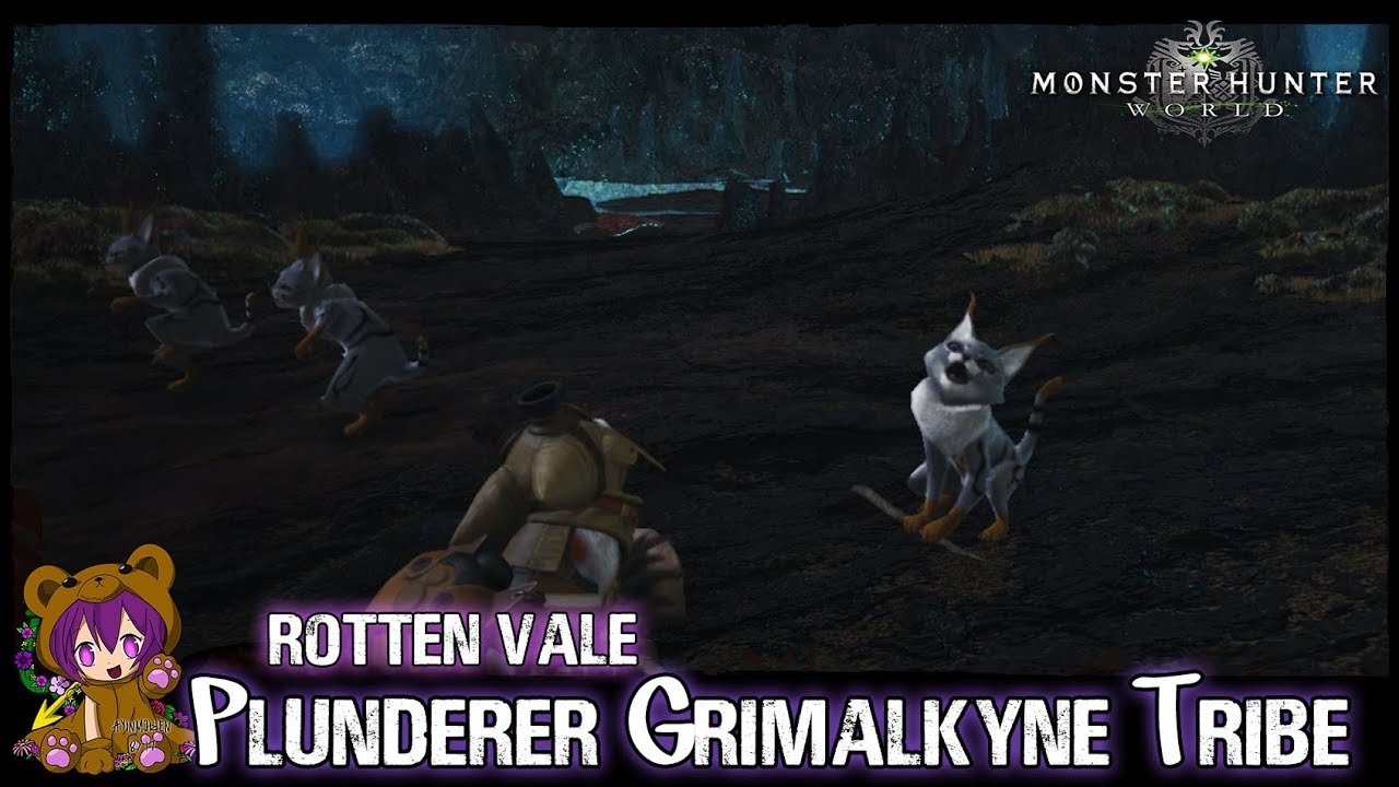 Monster Hunter World (PC) - Plunderer Grimalkyne Tribe in Rotten Vale ...