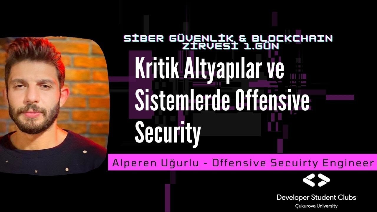 Alperen Uğurlu | Siber Güvenlik & Blockchain Zirvesi 1.gün - YouTube