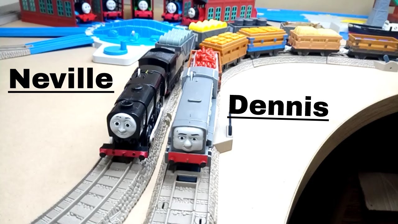 Thomas and Friends Trackmaster Neville and Dennis - YouTube