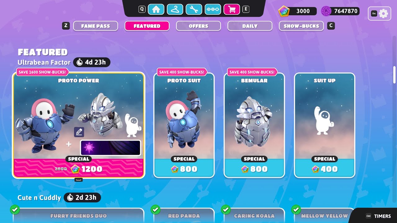 *NEW* Fall Guys SS4 - Ultrabean Factor in Item Shop! - YouTube