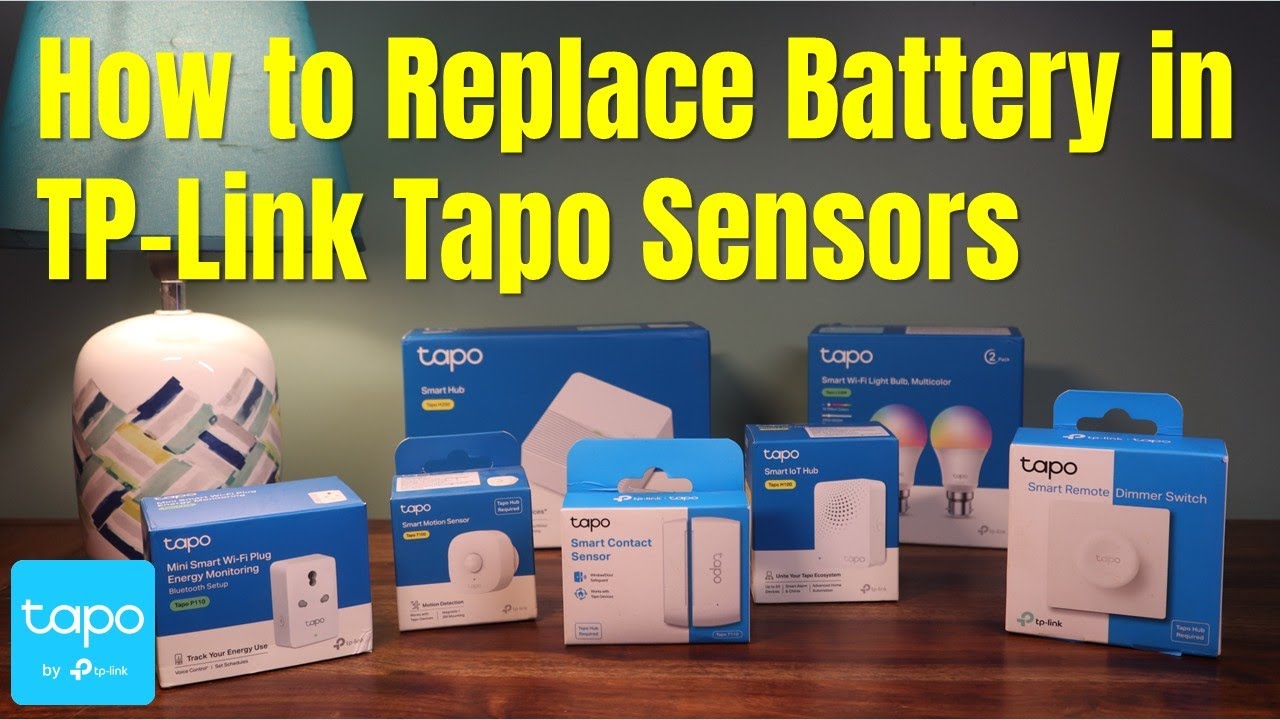 How to Replace Battery in TP Link Tapo Sensors T100, T110, S200D Step ...