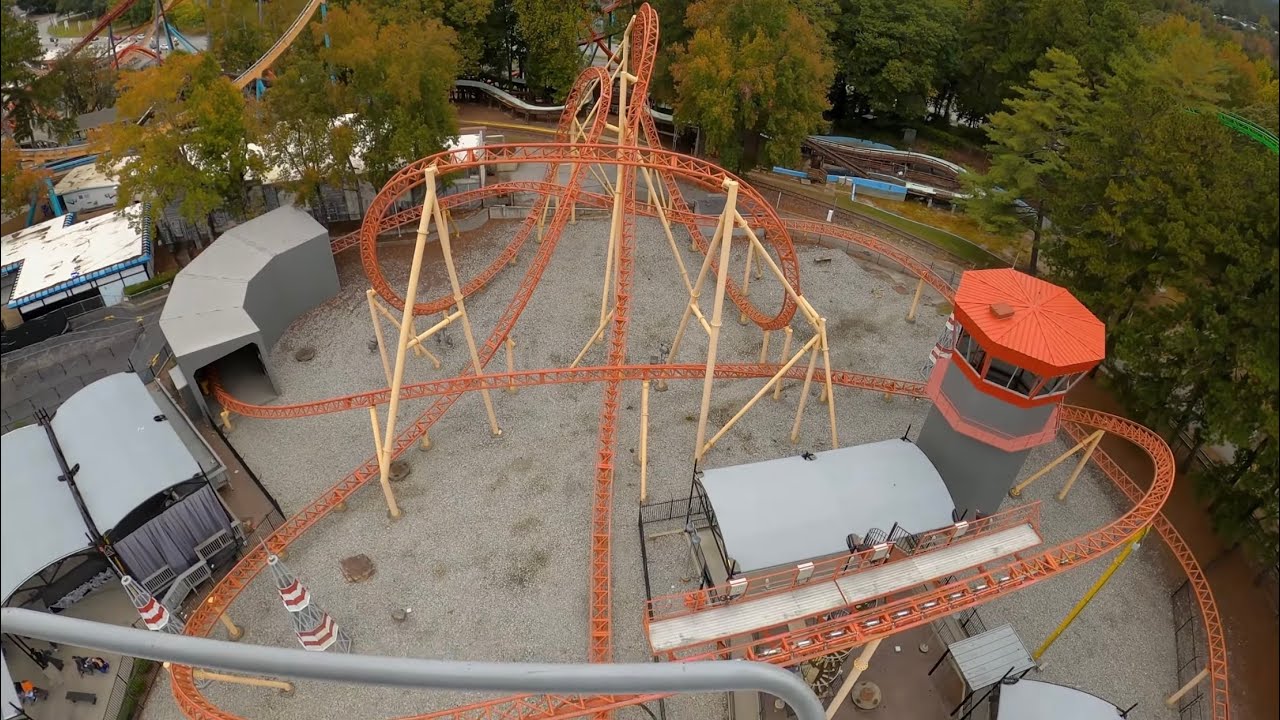 [4K] Dare Devil Dive POV at Six Flags Over Georgia - YouTube