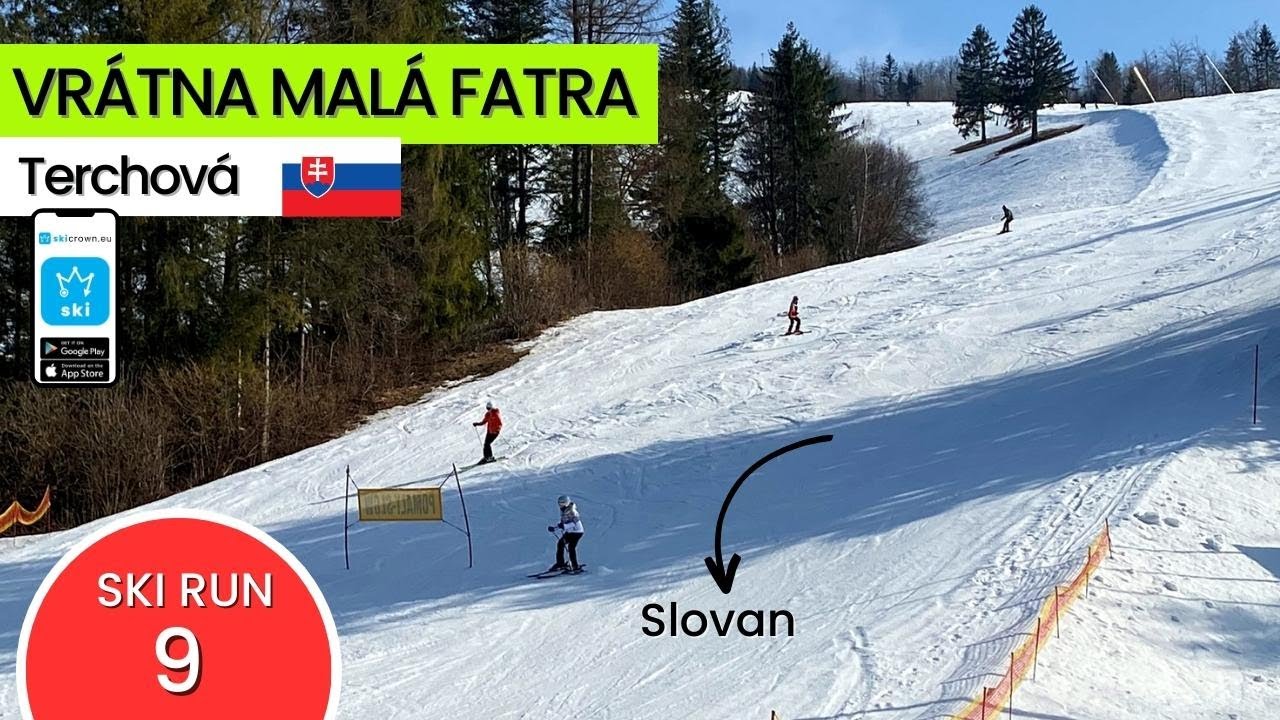 Vrátna Malá Fatra Terchová Slovakia / ski run 9 - Slovan, short video ...