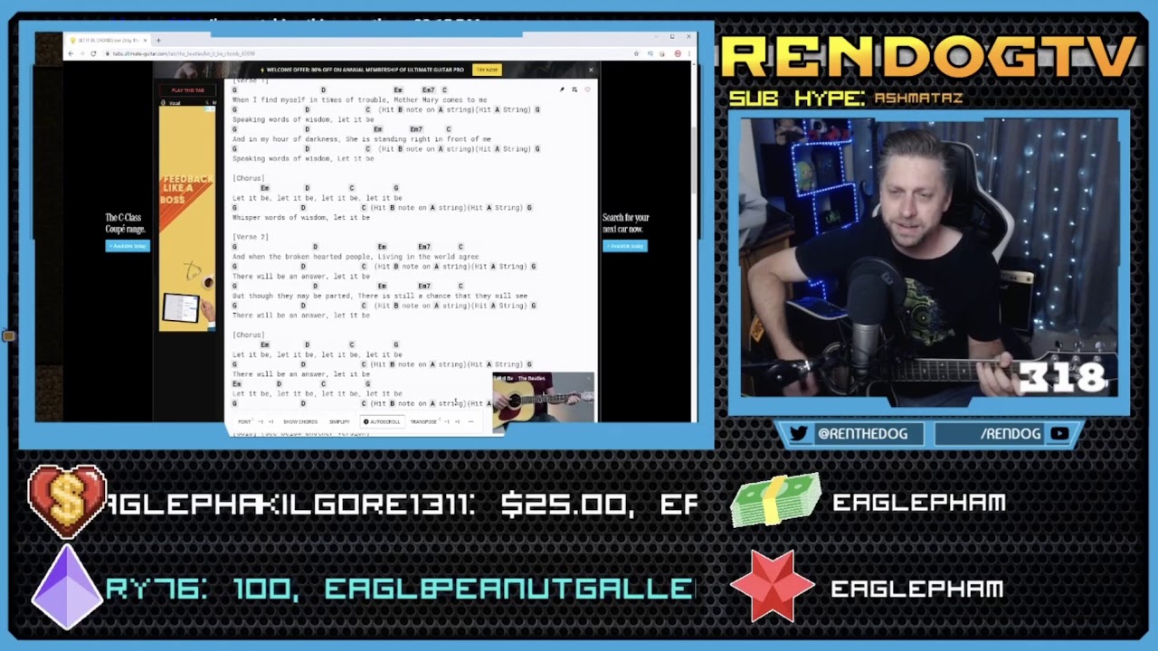 Rendog Singing Let it Be - YouTube