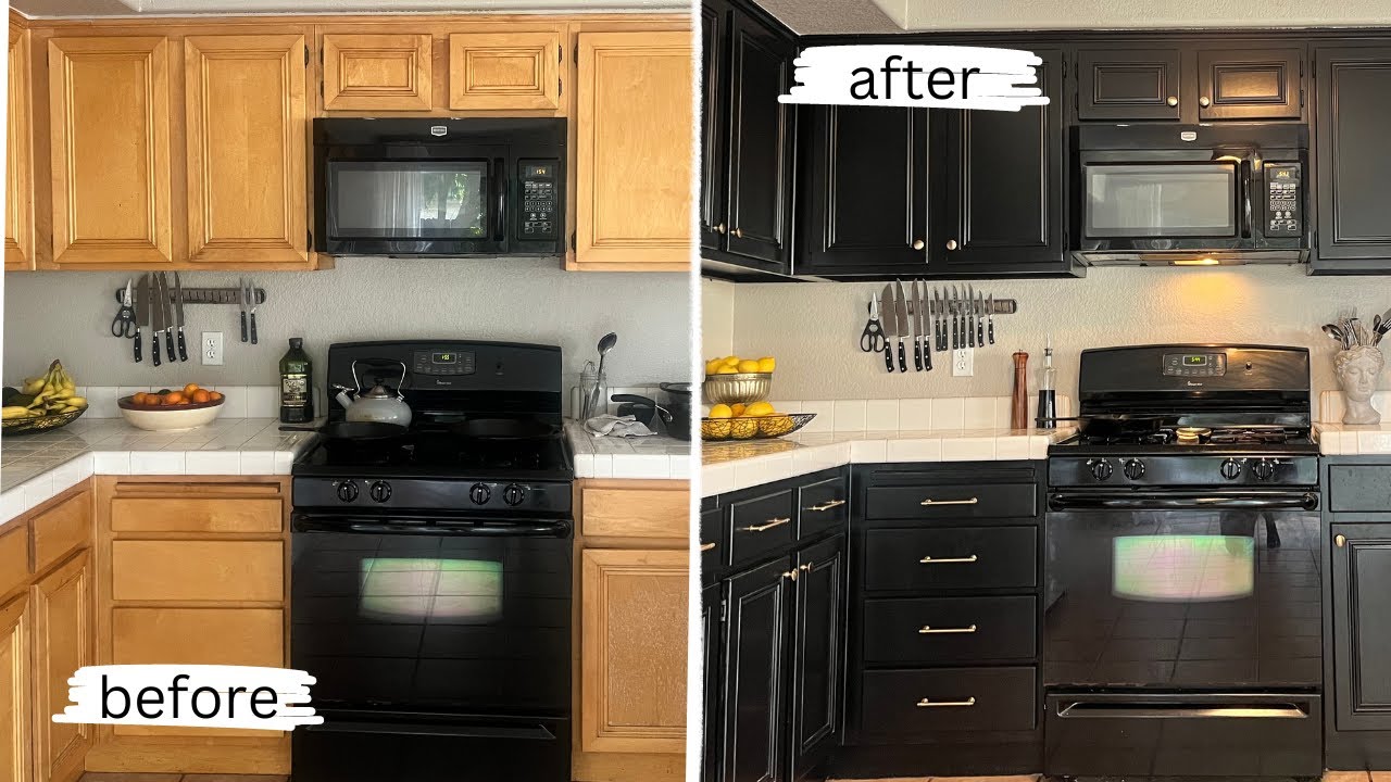 PAINTING KITCHEN CABINETS | DIY KITCHEN MAKEOVER - YouTube