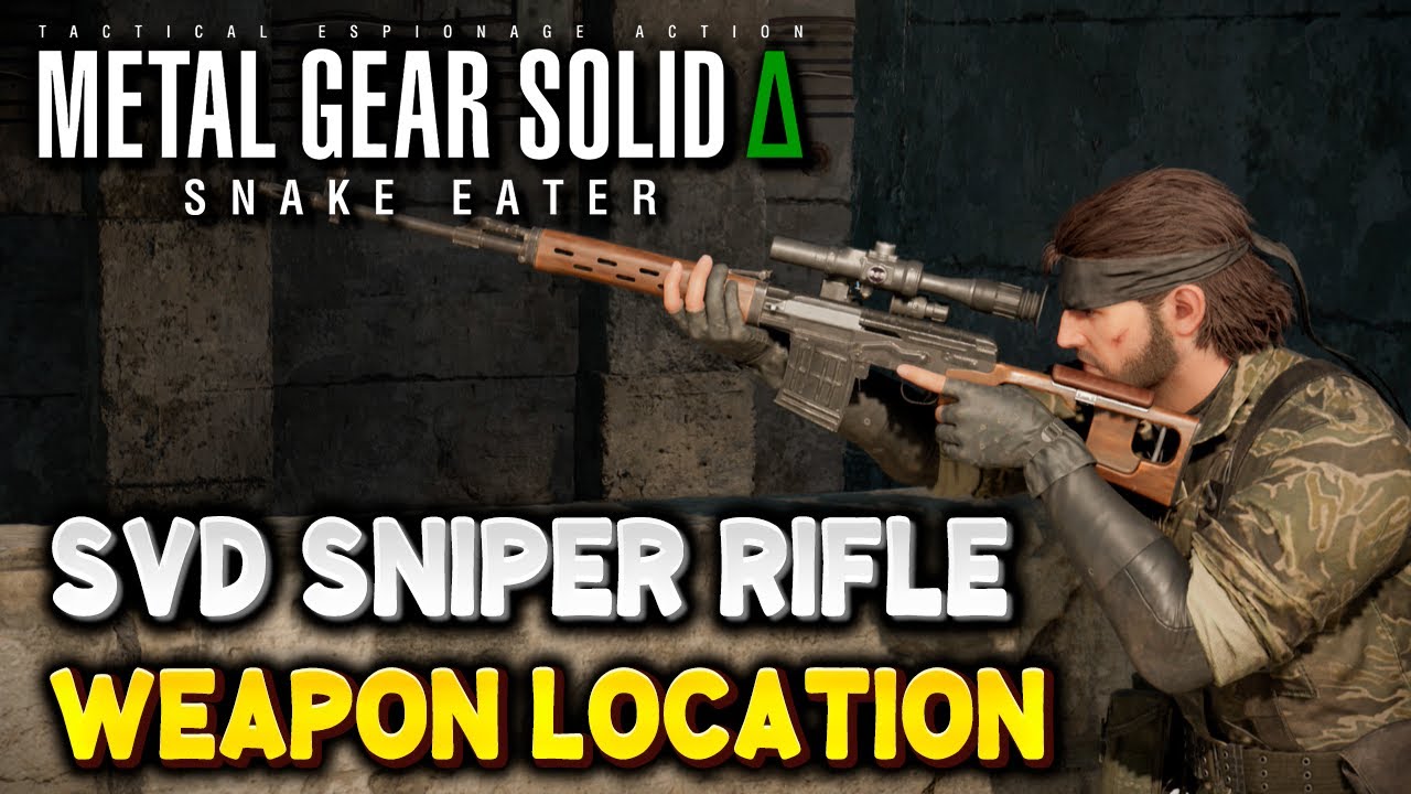 Metal Gear Solid Delta SVD Weapon Location (Sniper Rifle) | Snake Eater ...