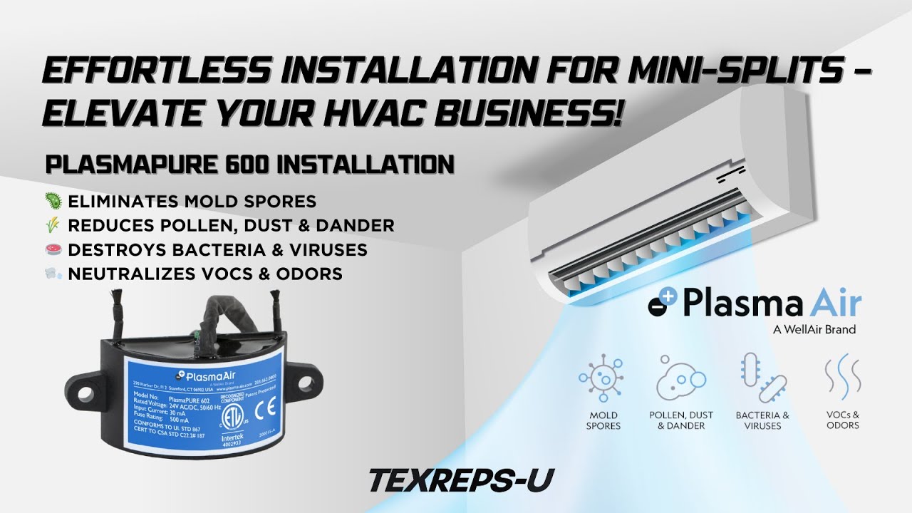 Effortless PlasmaPURE 600 Installation for Mini-Split Systems | Boost ...