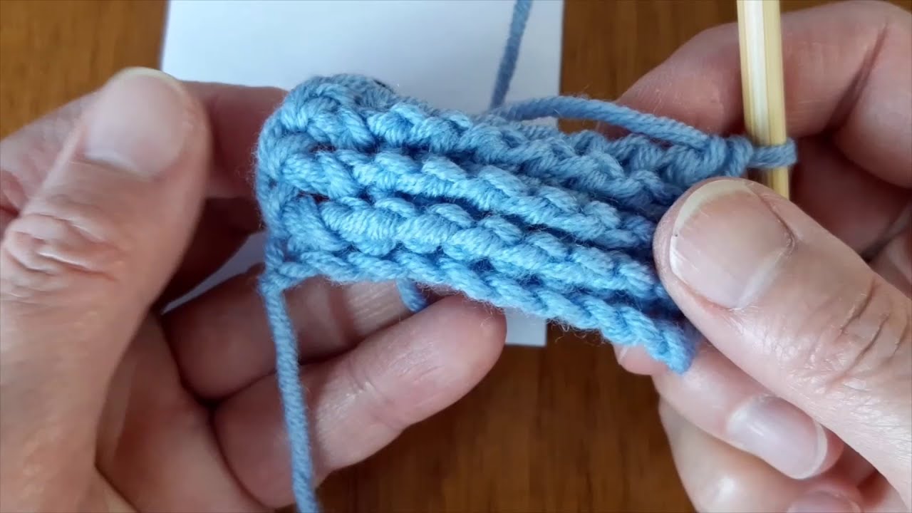 Point mousse Points de base du crochet tunisien - YouTube
