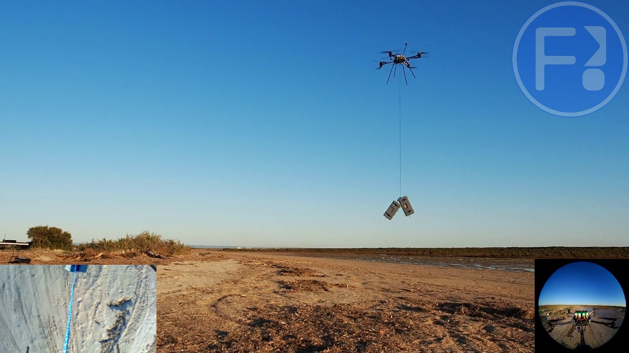 Freespace Callisto 50 - 20kg Payload Swinging Demo - YouTube