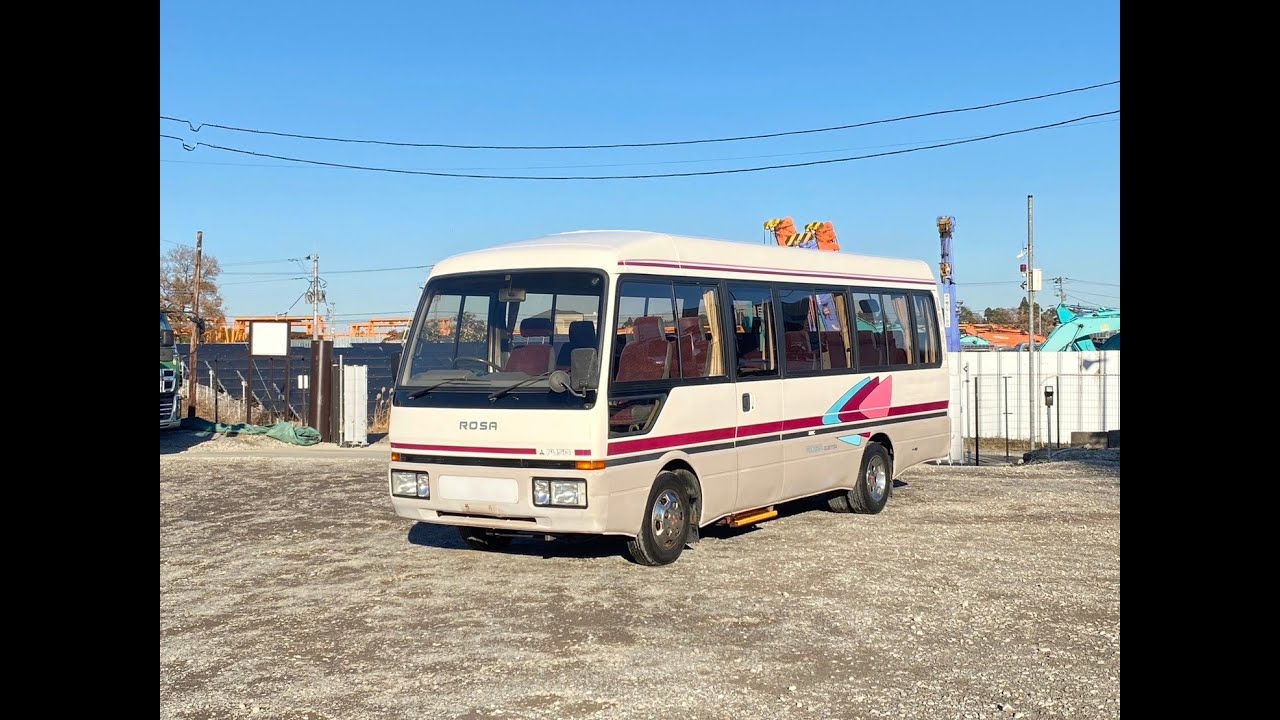 1993 Model, Mitsubishi Rosa Bus, 4D33 Engine, 29 seats !! - YouTube