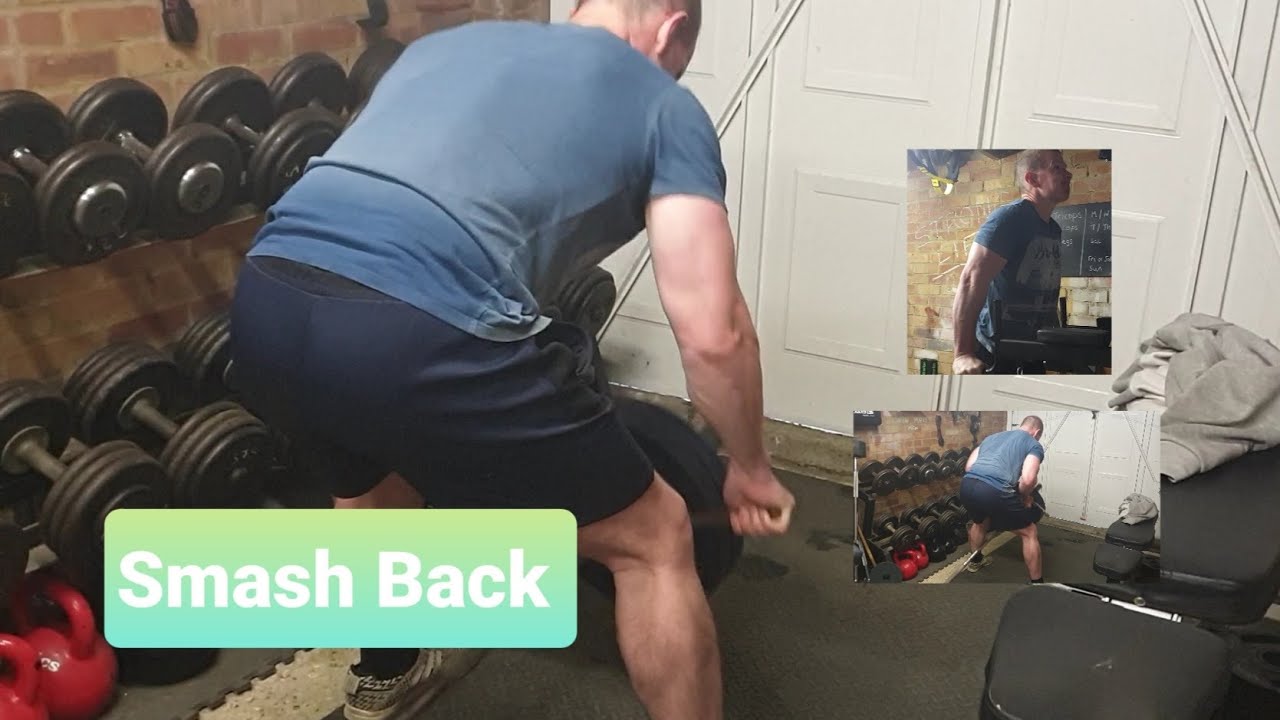 Back & Triceps Workout - 25 sets in 35 mins! | Garage Gym - YouTube