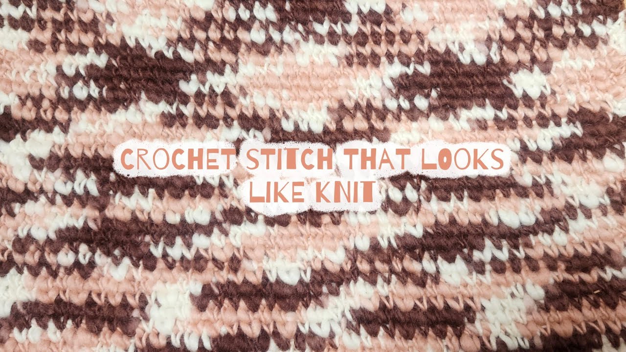 CROCHET stitch knit looks/How to Crochet Waistcoat stitch - YouTube