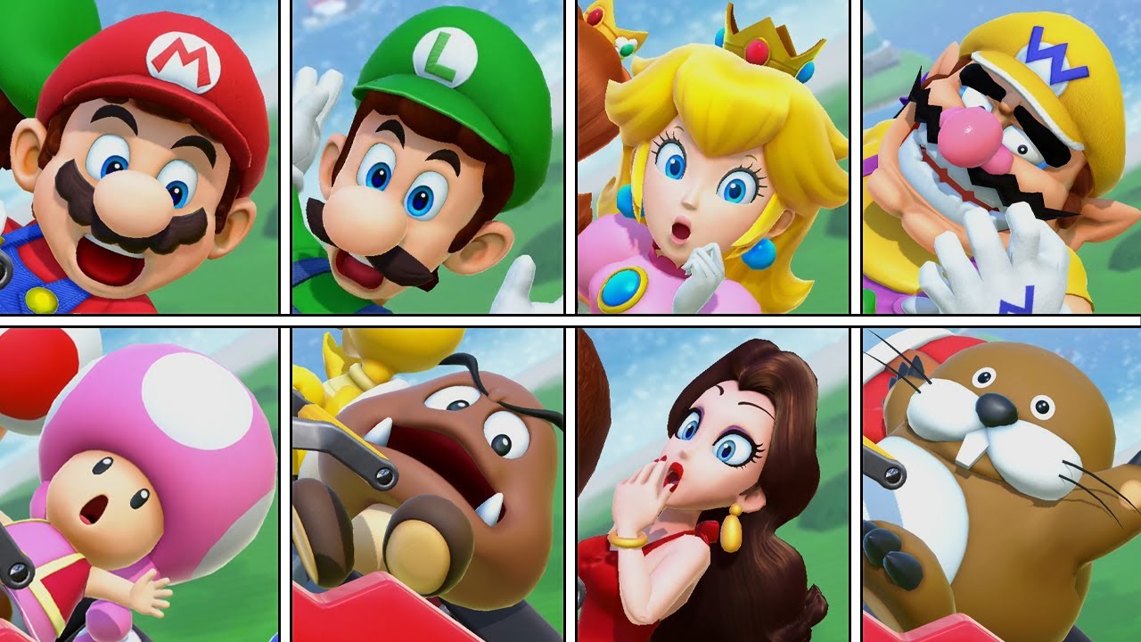 Super Mario Party Jamboree TV - All Characters Reactions to Height ...