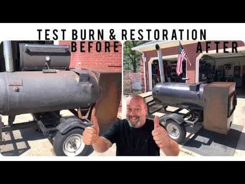 How to Fix Rust on Your BBQ Smoker & Do a Test Burn | Season Your BBQ ...