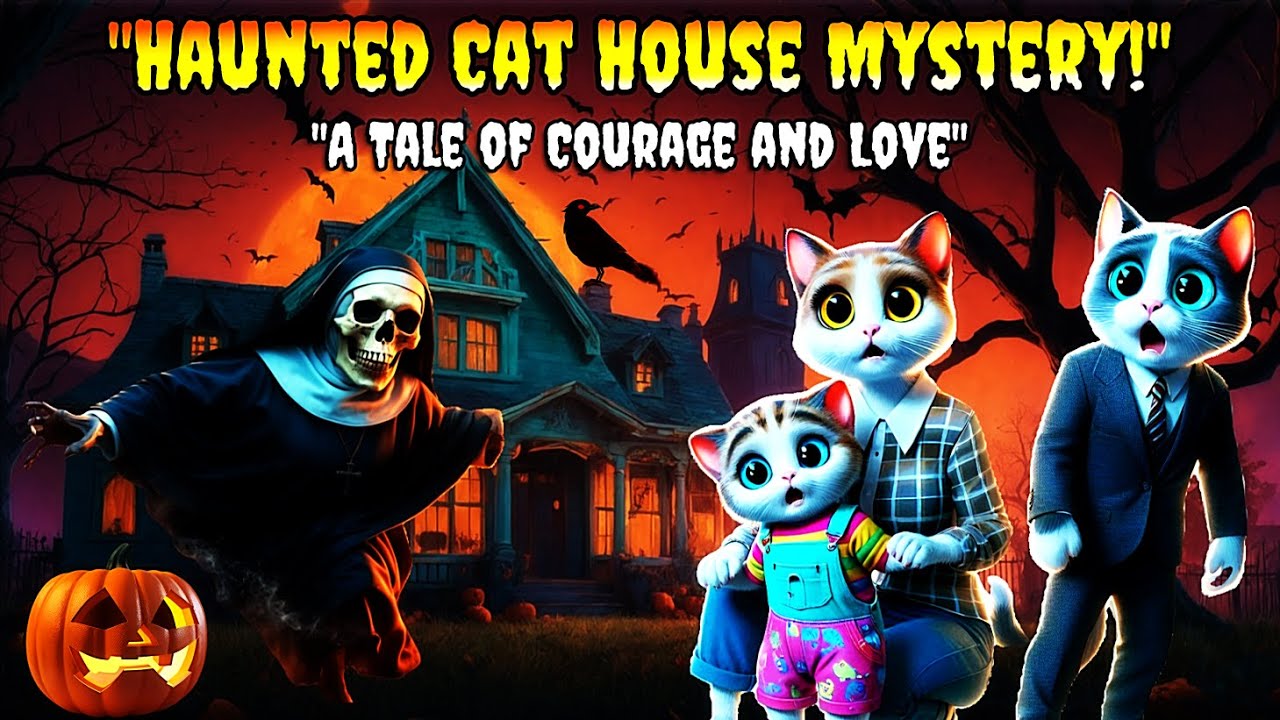 The Haunted Cat House | Escape the Ghost | The Possessed Kitten Story # ...