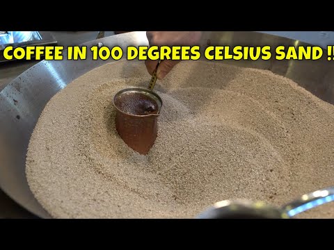 Boiling Coffee In Sand | Turkish Sand Coffee | Indonesian Street Food