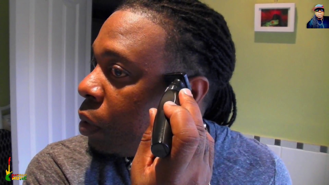 DIY Jamaican dread Locs grooming edge up hairline - YouTube