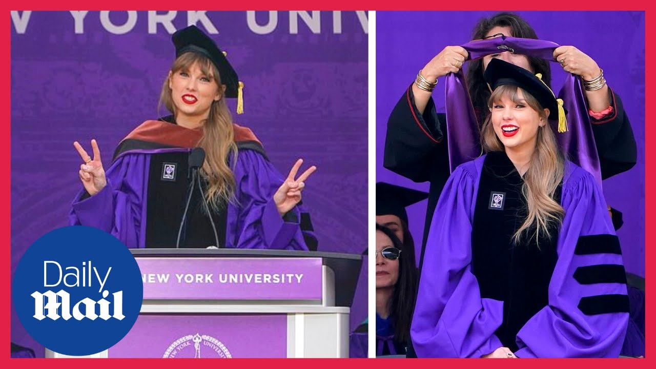 Taylor Swift delivers NYU commencement speech to class of '22 - YouTube