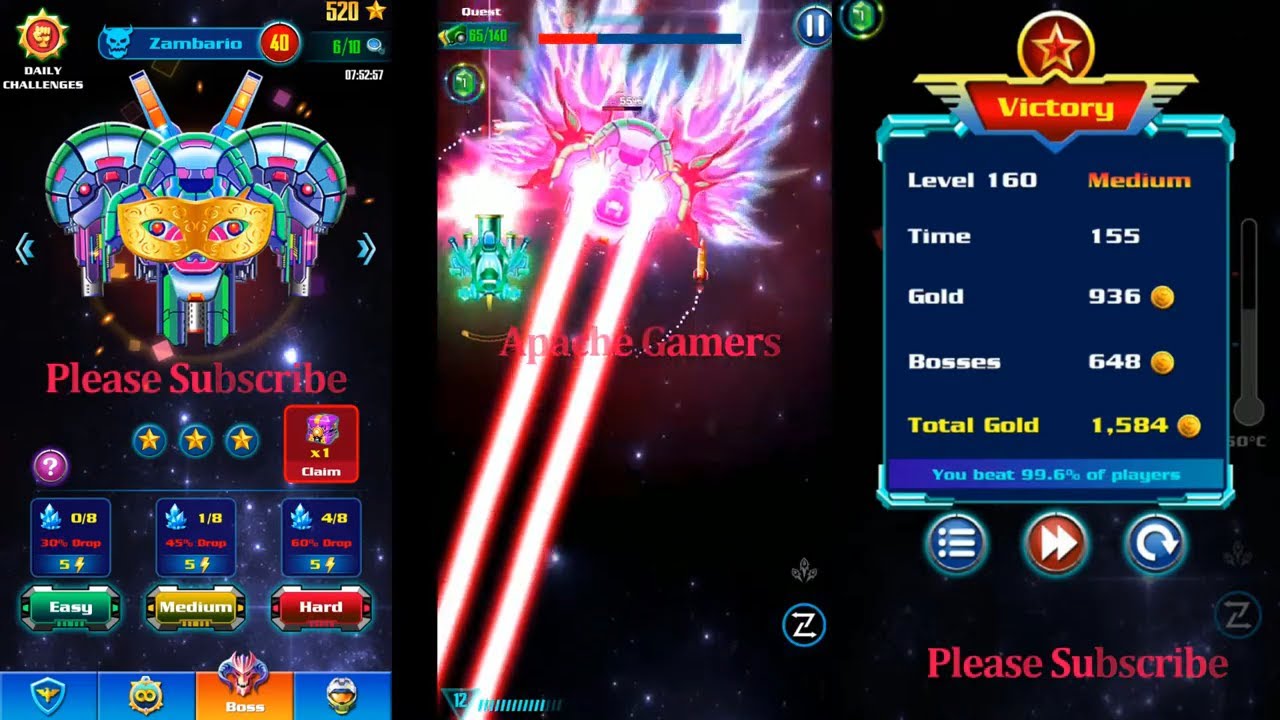 Galaxy Attack: Alien Shooter | Boss Mode | Zambario Boss - Boss Level ...