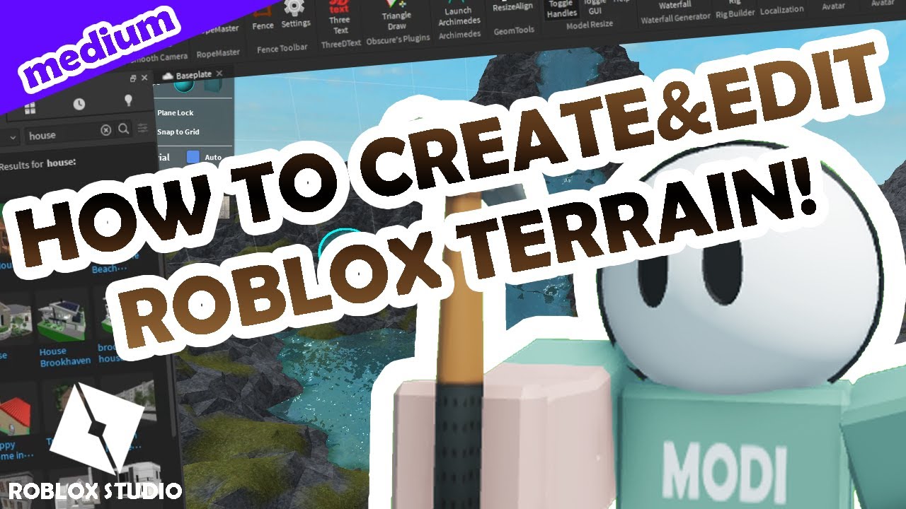 HOW TO CREATE & EDIT ROBLOX TERRAIN - YouTube
