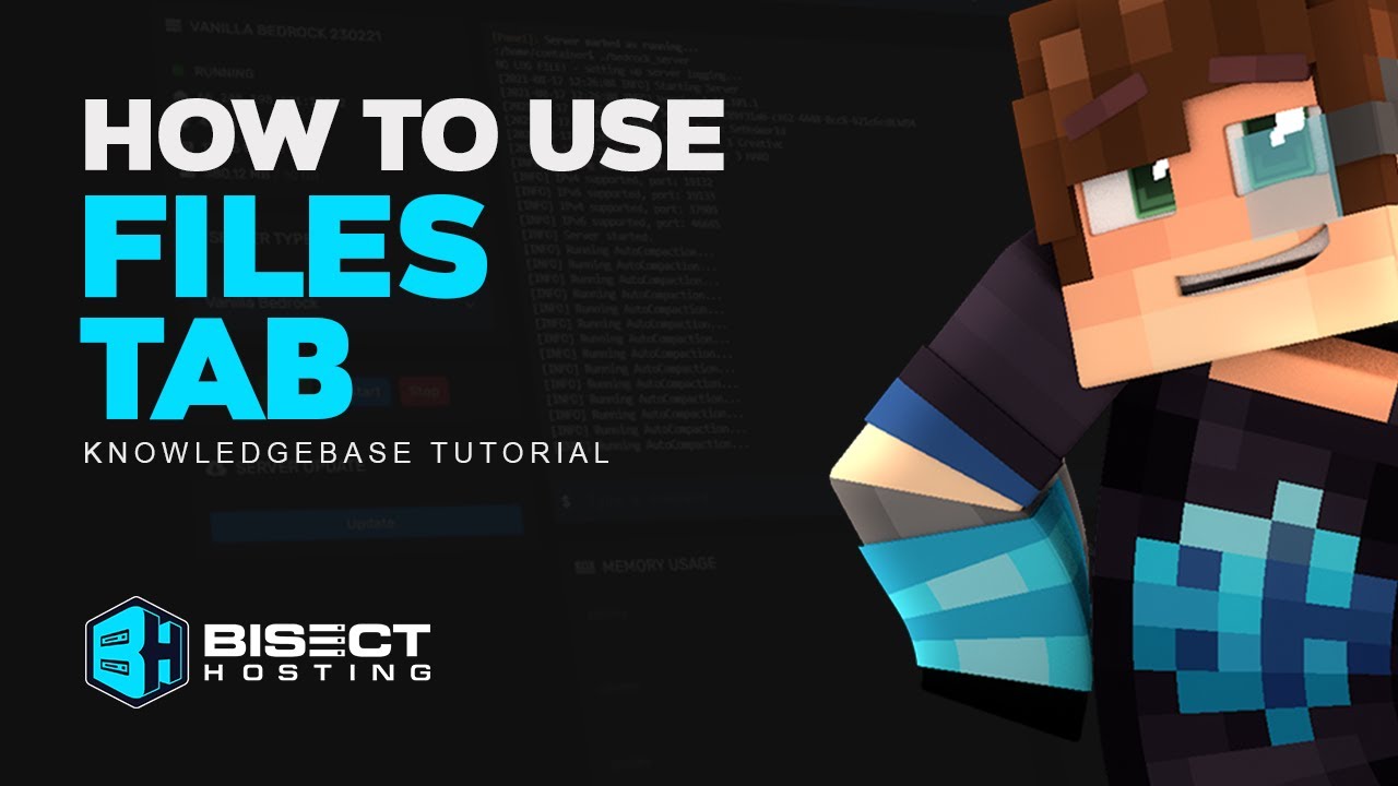 How to Use the Files Tab on a Minecraft Server! - YouTube