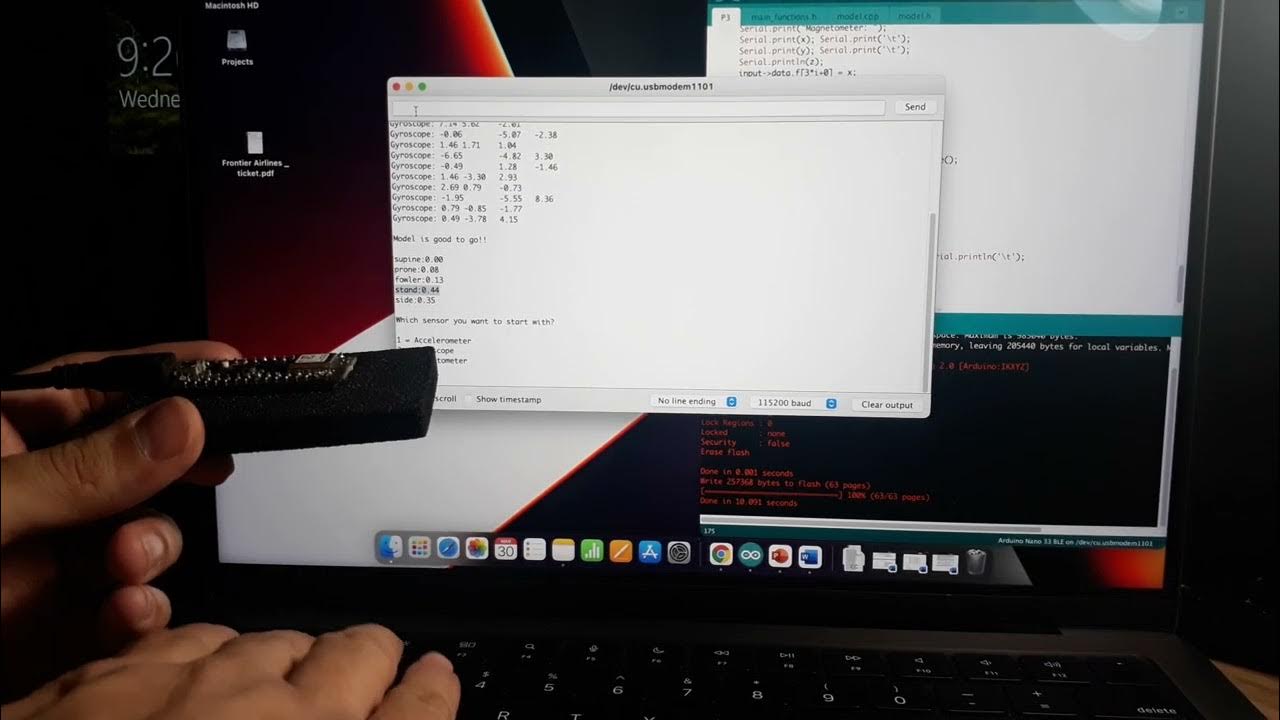 Real-time lying posture detection with Machine Learning and Arduino Nano 33 BLE Sense (IMU ...