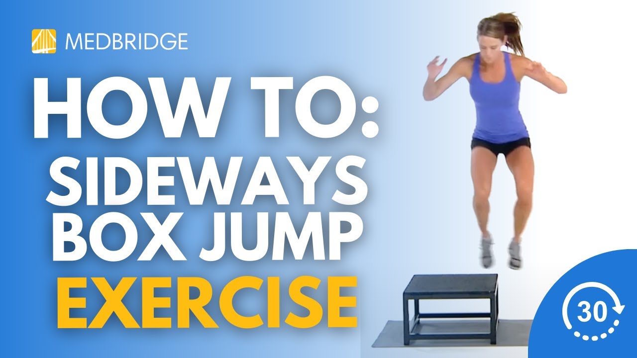How to Do a Sideways Box Jump Exercise | Home Exercise Program | 30 ...
