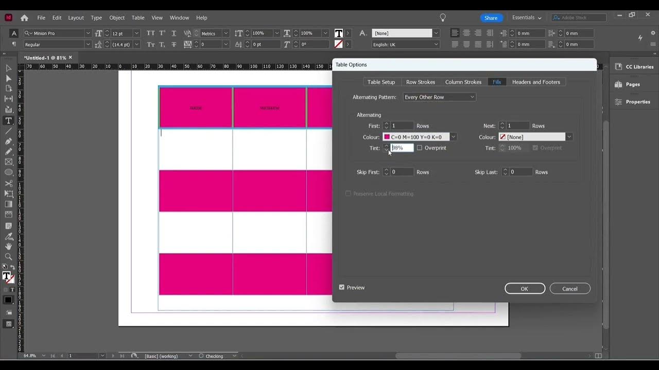 INDESIGN - Lesson 08 - How to Create and Manage Tables and Text - YouTube