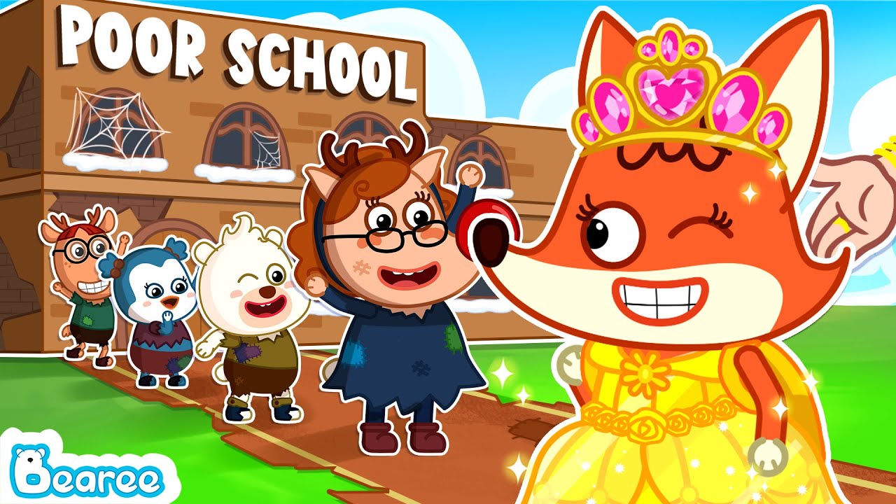 Funny Situations When Princess Goes to Poor School | School Adventure ...