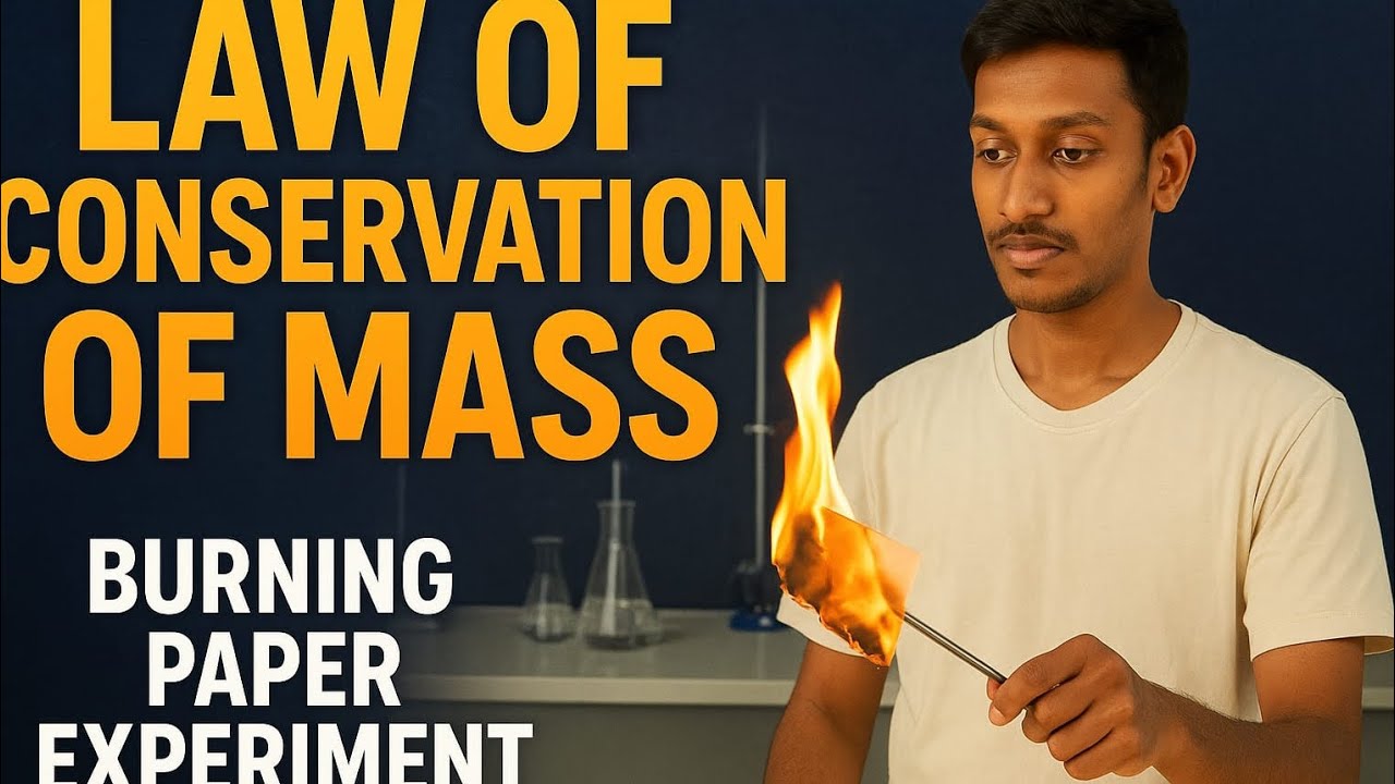 Laws of conservation of mass ! Burning 🔥 of paper simple Experiment at ...