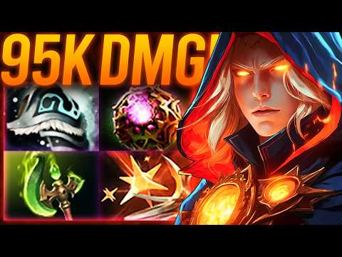 INSANE 95K DAMAGE!! Vessel Build Invoker vs Pangolier Mid | Dota 2 Invoker