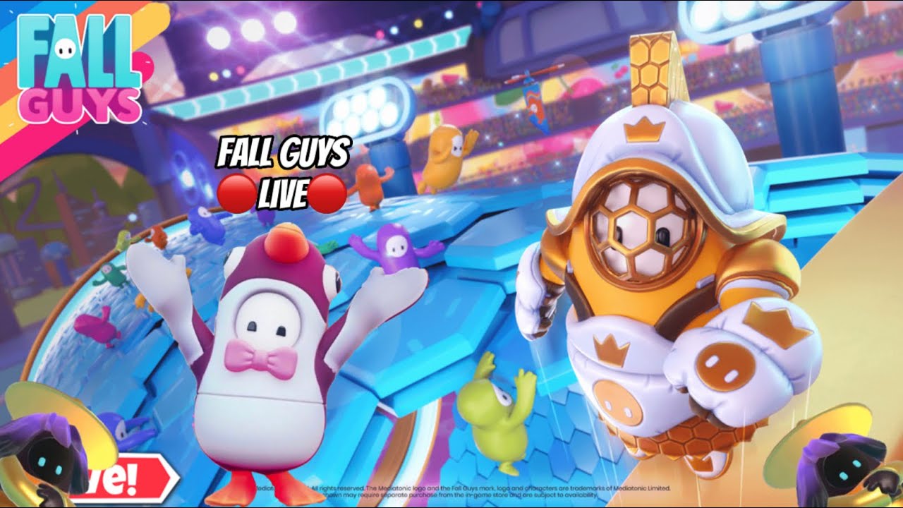 (FALL GUYS LIVE STREAM) 515+CROWNS - YouTube