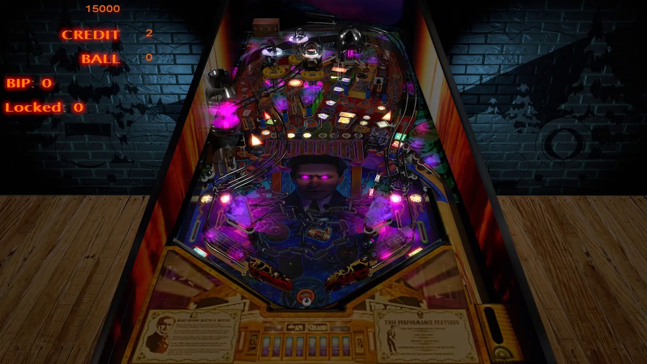 Houdini Pinball (WIP) VPX - YouTube