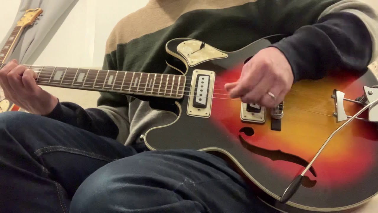 No Name Hollowbody Electric 1960’s-1970’s Matsumoku Japan Univox Aria ...