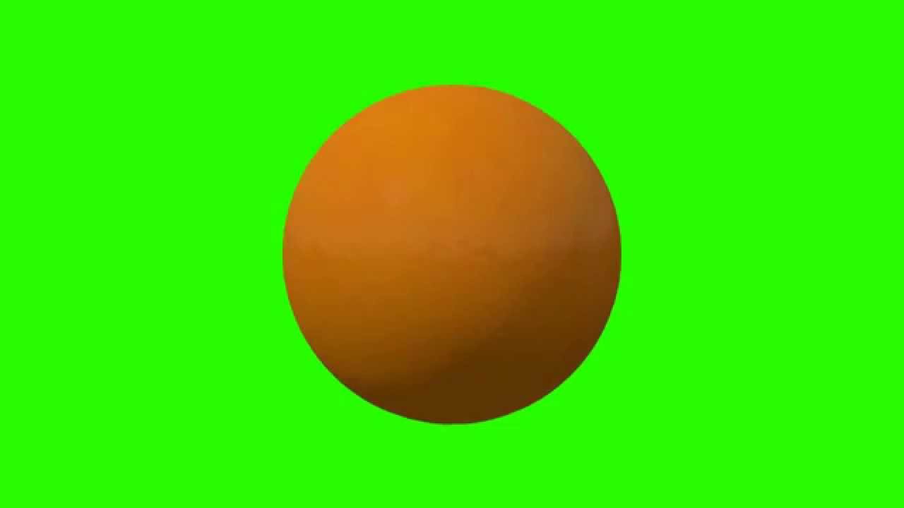 orange spinning in green screen free stock footage - YouTube
