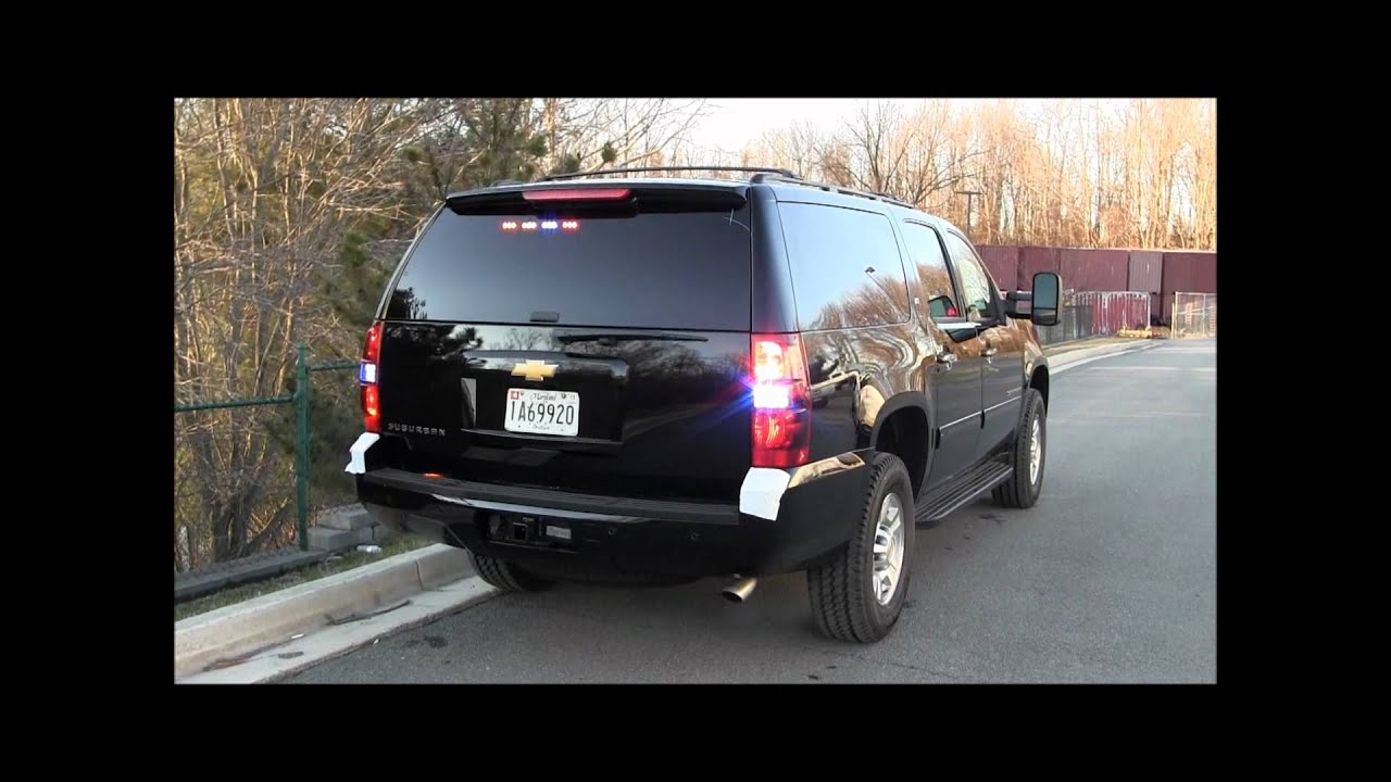 Whelen and SoundOff lights on a Suburban SWAT vehicle - YouTube