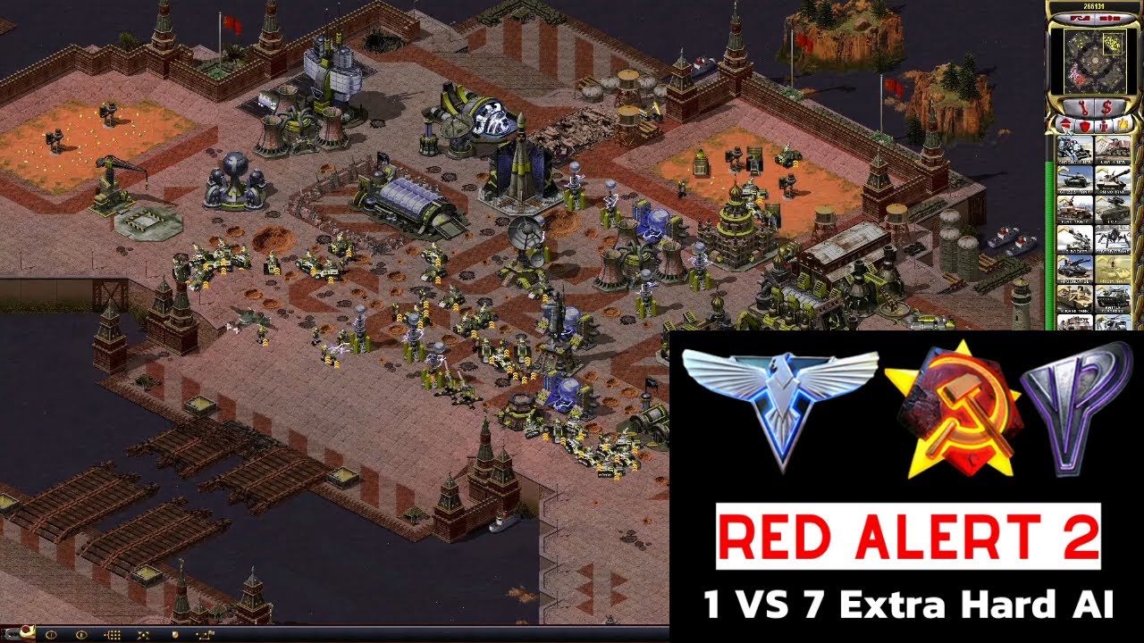 Red Alert 2 Gameplay I Gameplay I 1 vs 7 Extra Hard Ai - YouTube