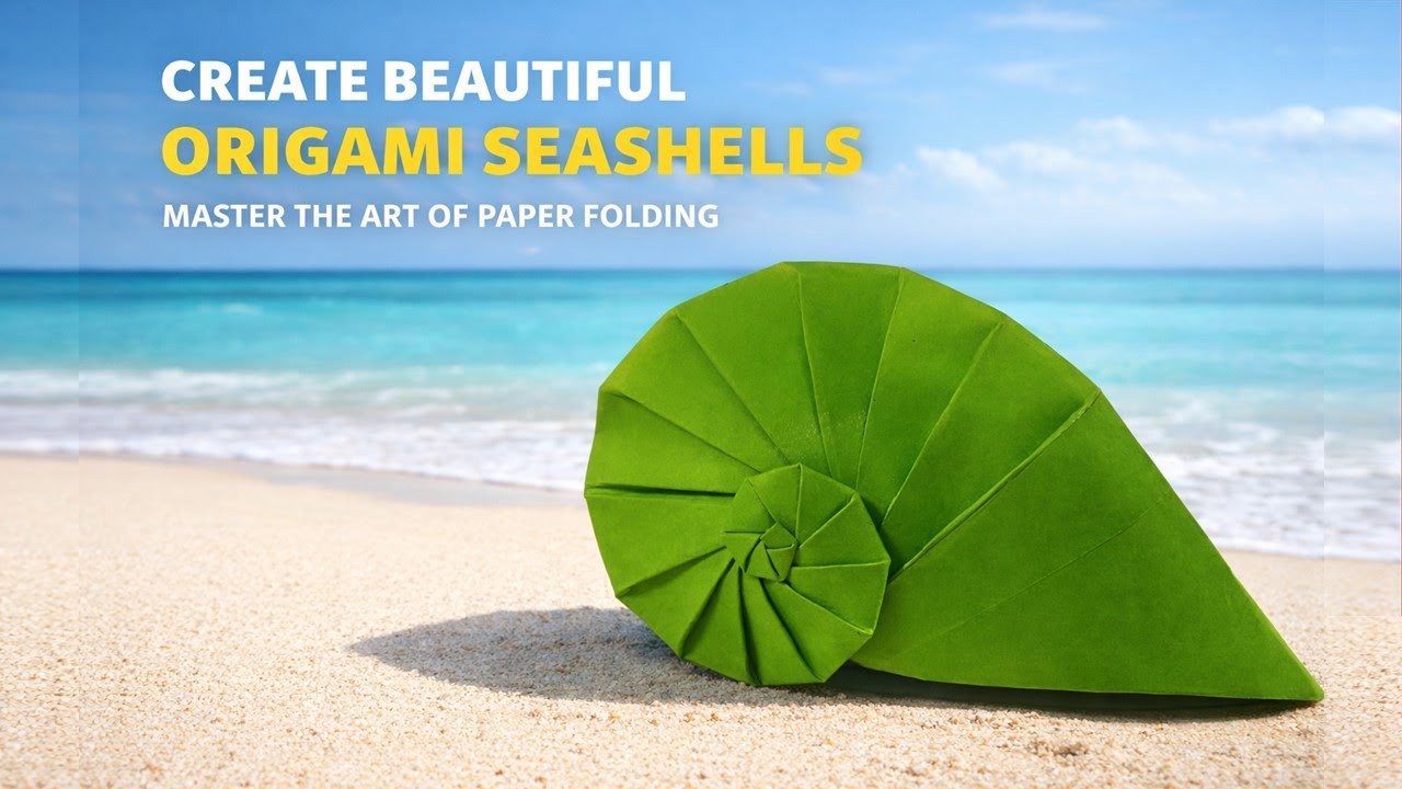 ORIGAMI SNAIL SHELL | Hướng dẫn gấp vỏ ốc rêu xanh | Tuan Bo TubeHD - YouTube