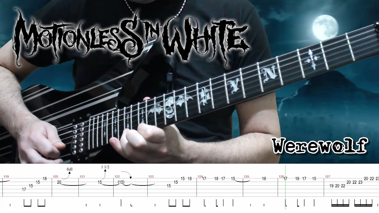 Motionless In White - Werewolf (Guitar Cover + TABS) - YouTube