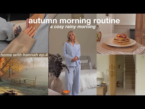 autumn morning routine: a cosy rainy fall morning 🍂🕯️
