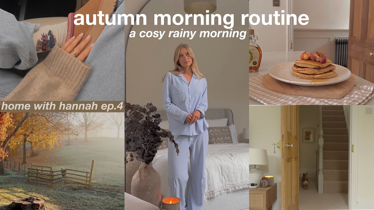 autumn morning routine: a cosy rainy fall morning 🍂🕯️ - YouTube