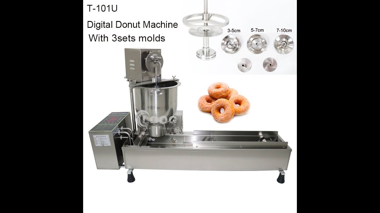 T 101U Digital Mini Donut Machine with 3 Molds - YouTube