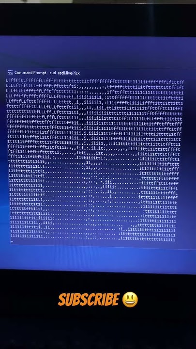 CMD Prompt - Ascii Live 2 #coding #codelife #assemblylanguage # ...