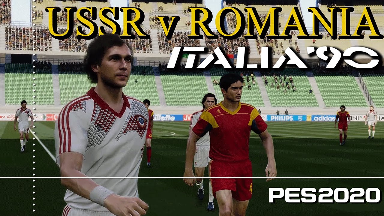 USSR v Romania - PES 2020 - Italia '90 - (Group B - Match Day 2) - YouTube