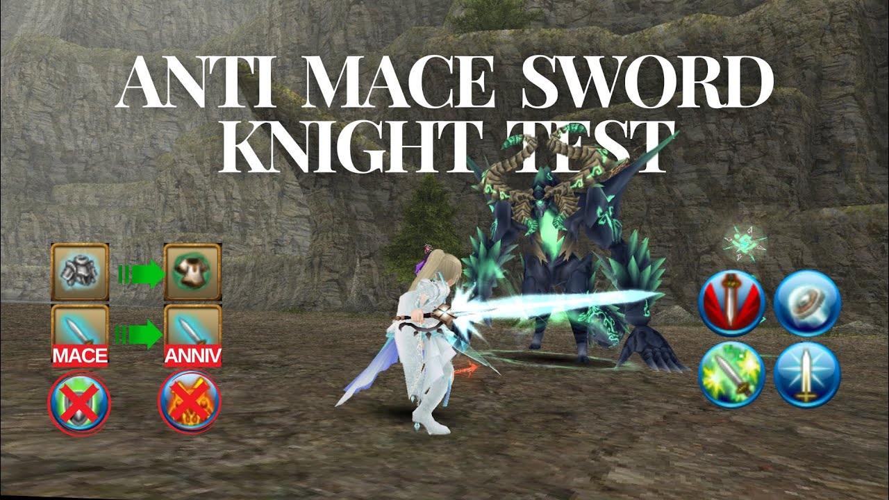 KNIGHT: No Mace Sword & Heavy Armor Test | Toram Online #toram # ...